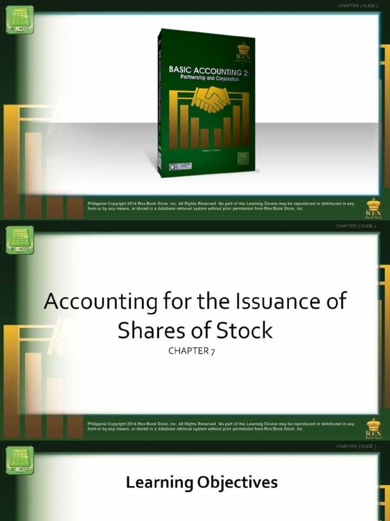 Accounting for Stock Issuance | PDF