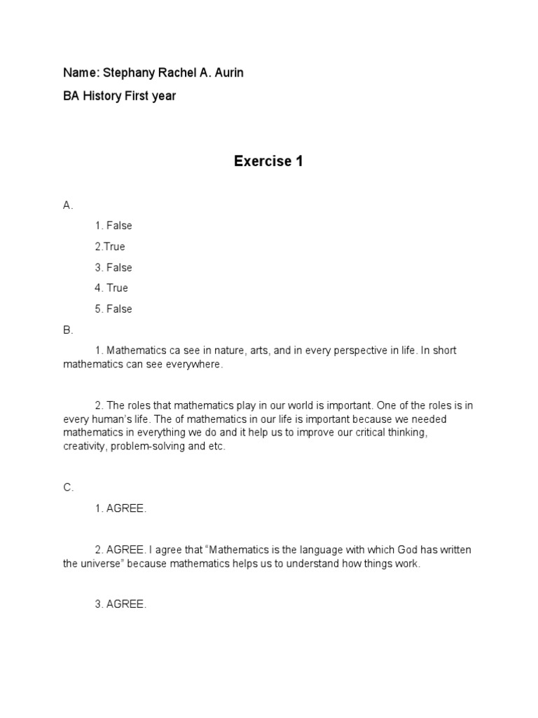 Module 1 Exercises 1 & 2 | PDF | Water | Perspective (Graphical)