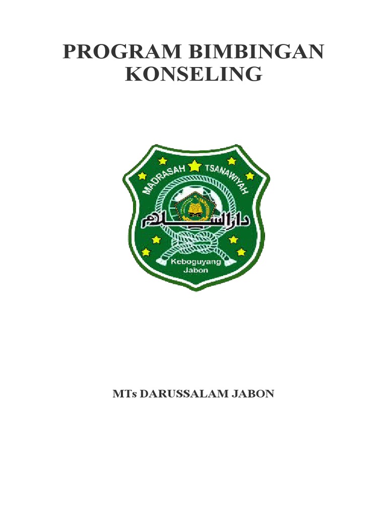 Program Bimbingan Konseling MTS Dar | PDF