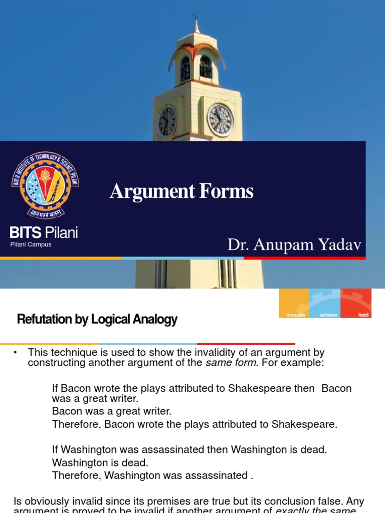 Argument Forms L-11 | PDF | Argument | Philosophical Methodology