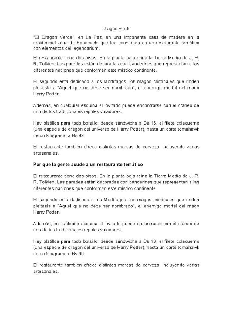 Dragon Verde | PDF