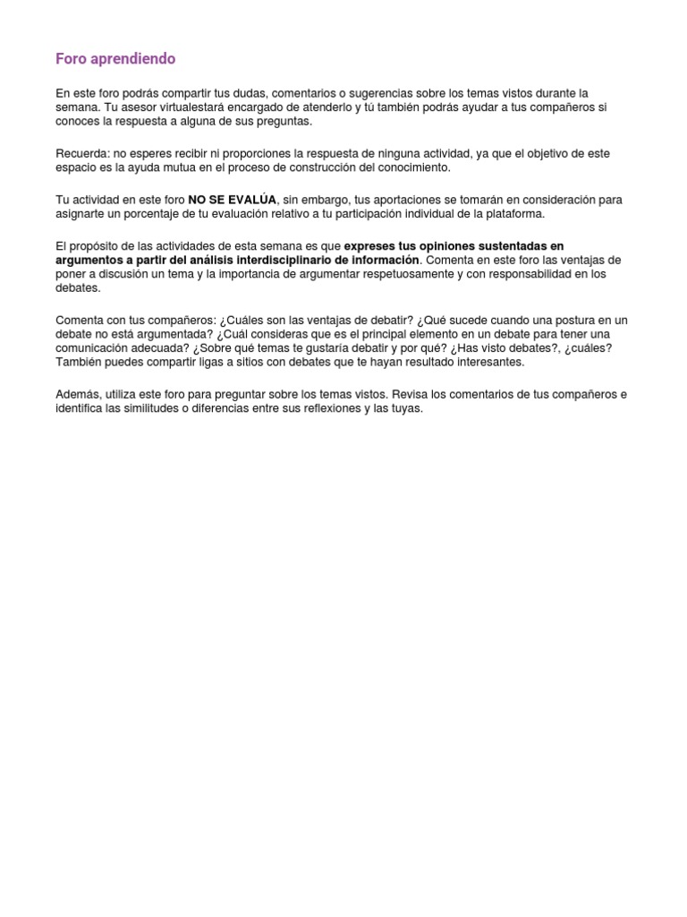 16-Foro Aprendiendo | PDF
