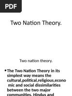 Two Nation Theory | PDF | Muhammad Ali Jinnah | Abrahamic Religions
