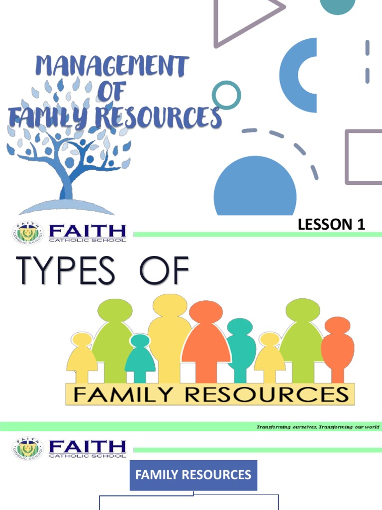 Management of Family Resources | PDF | Resource | Saving