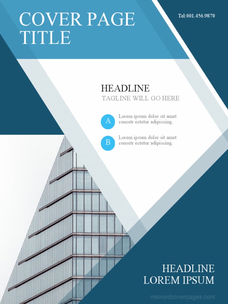 Report Cover Page Design - 2 | PDF