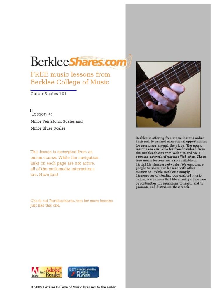 FREE Music Lessons From Berklee College of Music: Lesson | Download ...
