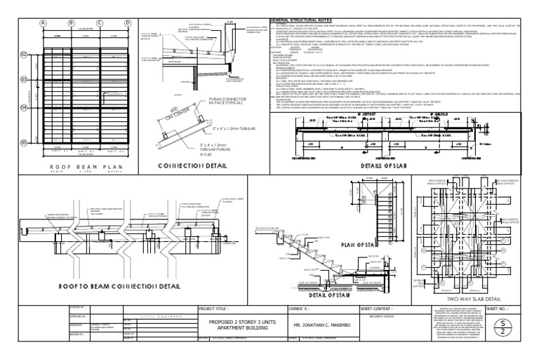 Structural Notes and Details for a Commercial Building Project | PDF ...