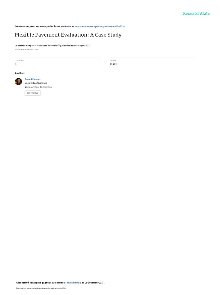 Flexible Pavement Evolution A Case Study | PDF | Road Surface | Road