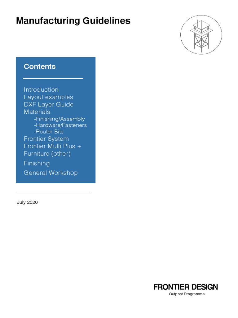 Manufacturing Guidelines: Layout Examples DXF Layer Guide Materials ...