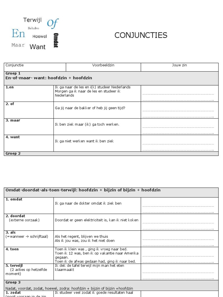 De Conjuncties | PDF