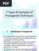 7 Types of Propaganda | PDF