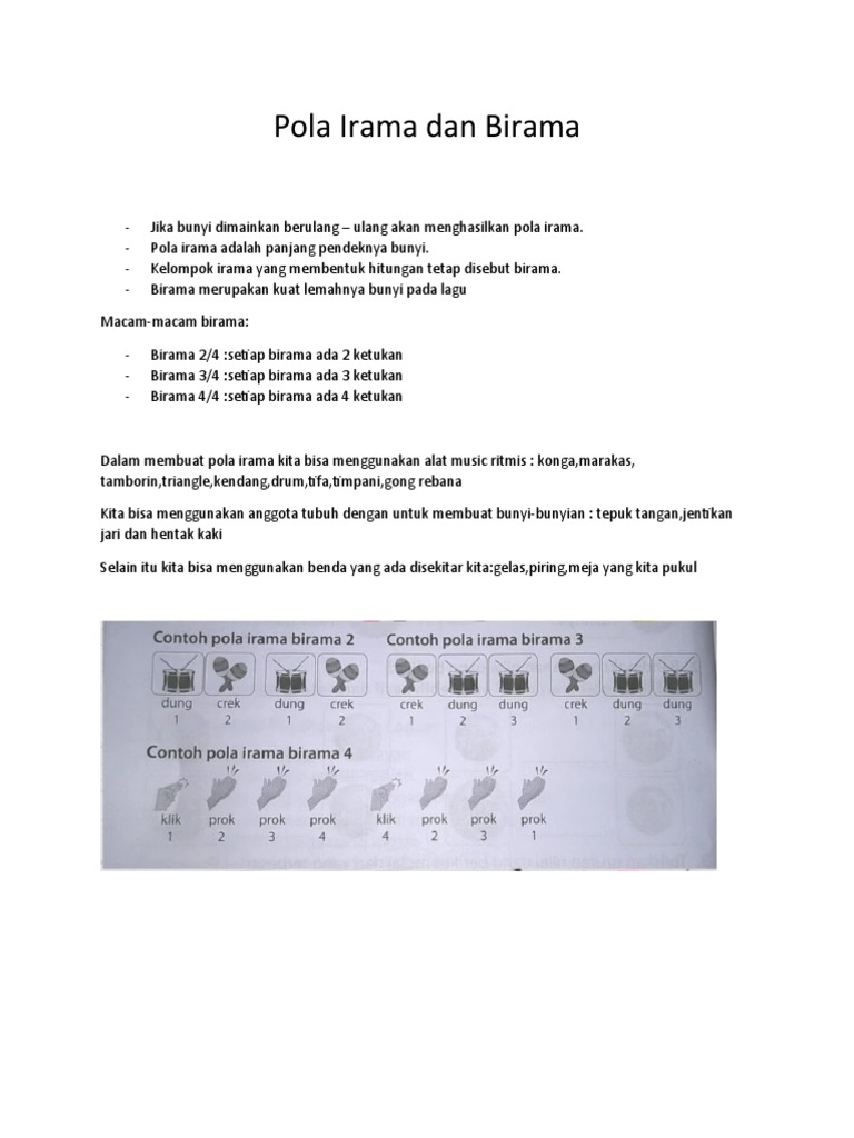 Pola Irama Dan Birama | PDF
