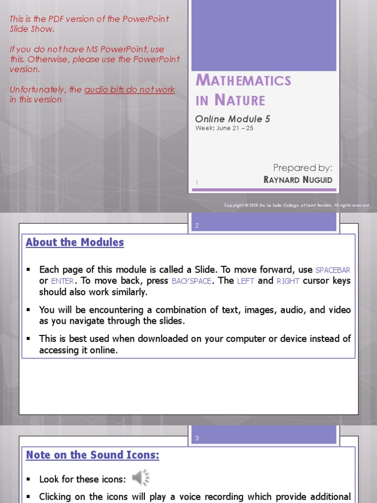 Mathematics in Nature | PDF | Mathematics