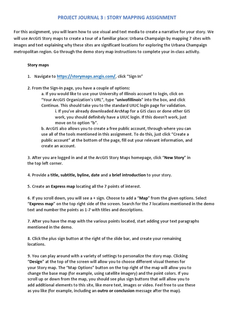 Project Journal 3: Story Mapping Assignment | PDF | Arc Gis | Museum