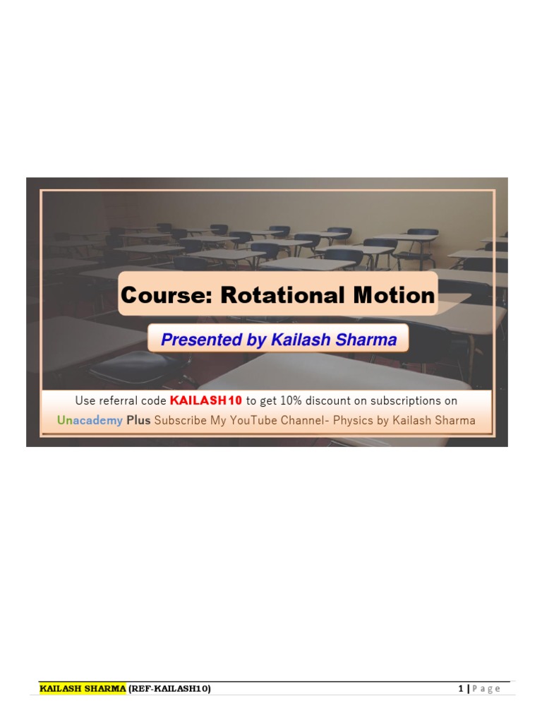 Sheet of Rotational Motion Student Copy With Ans 30-07-2021 1632047789959 | PDF | Rotation ...