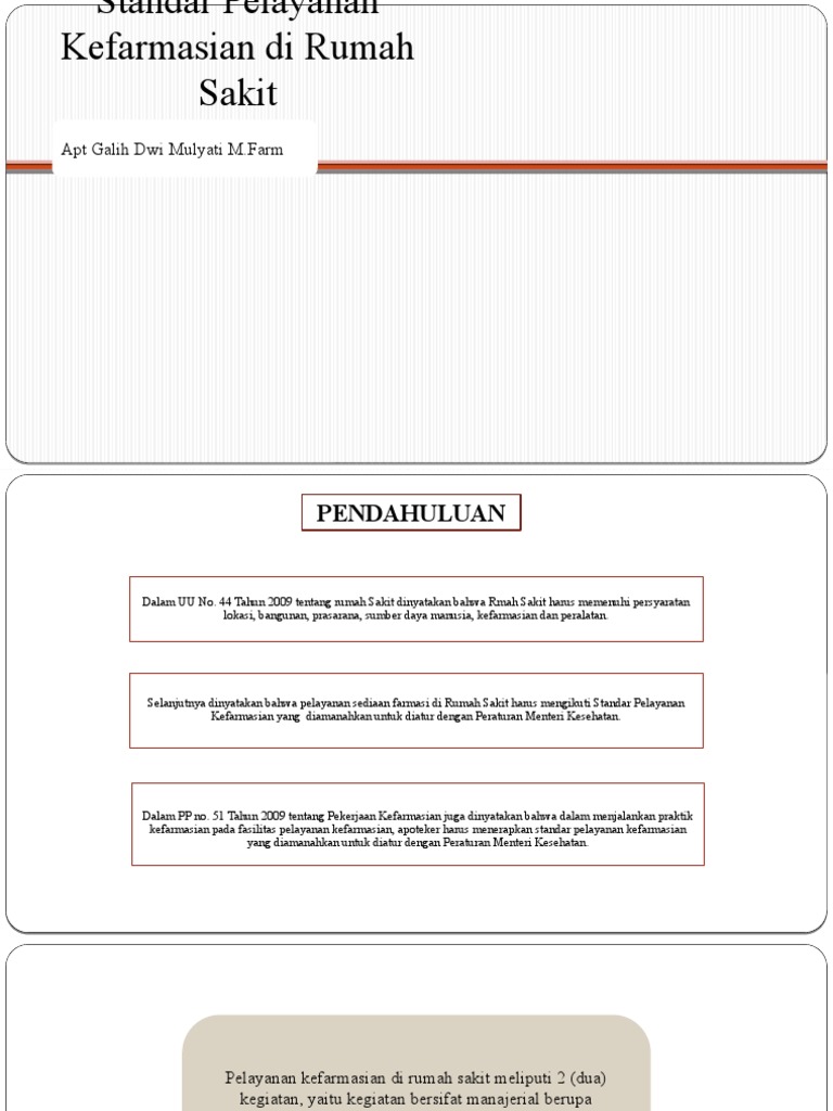 Standar Pelayanan Farmasi Di Rs Pdf