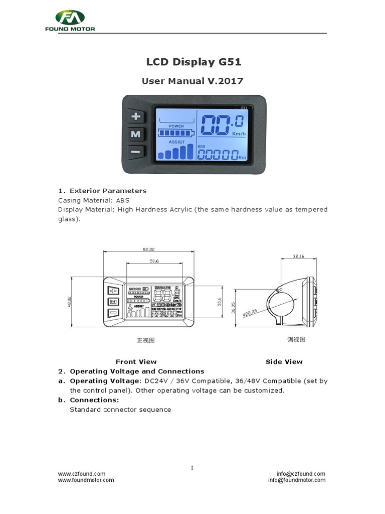 LCD Display G51: User Manual V.2017 | PDF | Fuel Economy In Automobiles ...