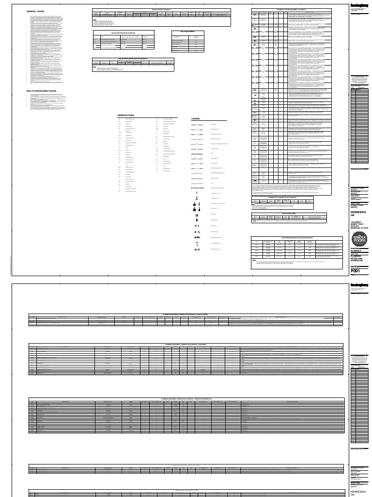 General Notes: Kennesaw, GA Kennesaw, GA | PDF | Storm Drain | Plumbing