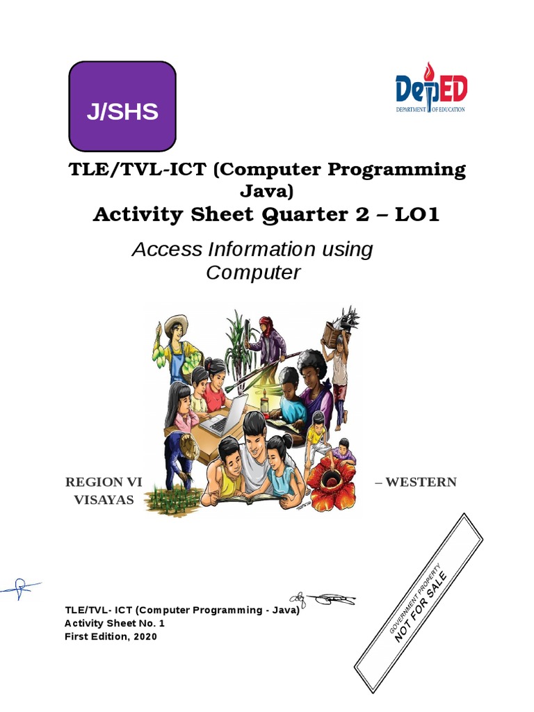 J/SHS: Activity Sheet Quarter 2 - LO1 | PDF | Application Software | Software