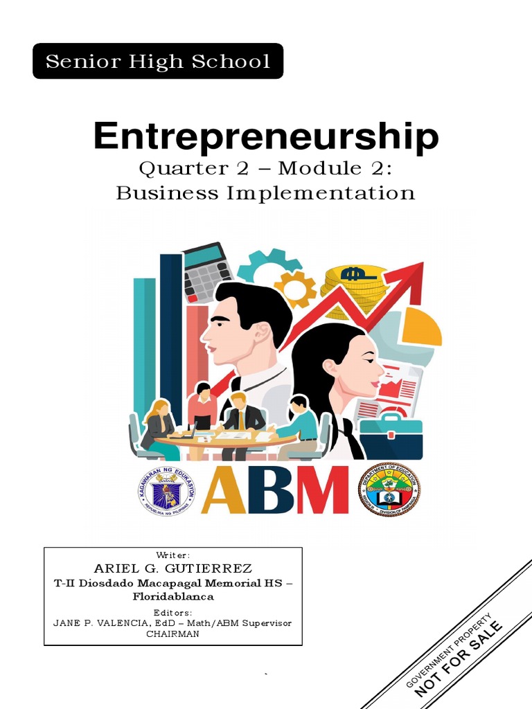 Entrepreneurship: Quarter 2 - Module 2: Business Implementation | PDF ...