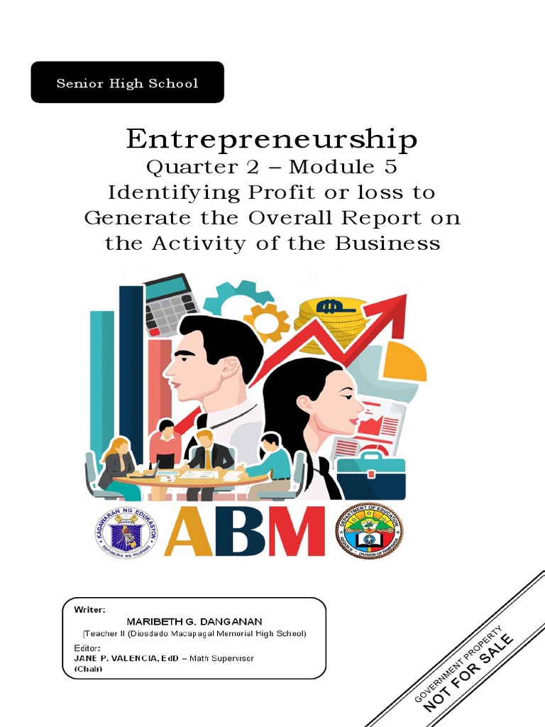 Q2 Entrepreneurship - Module 5 - Identifying Profit or Loss To Generate ...