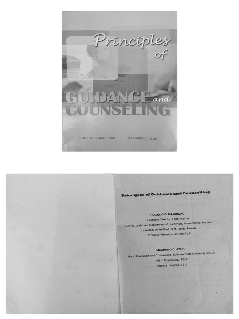 Principles of Guidance and Counseling | PDF