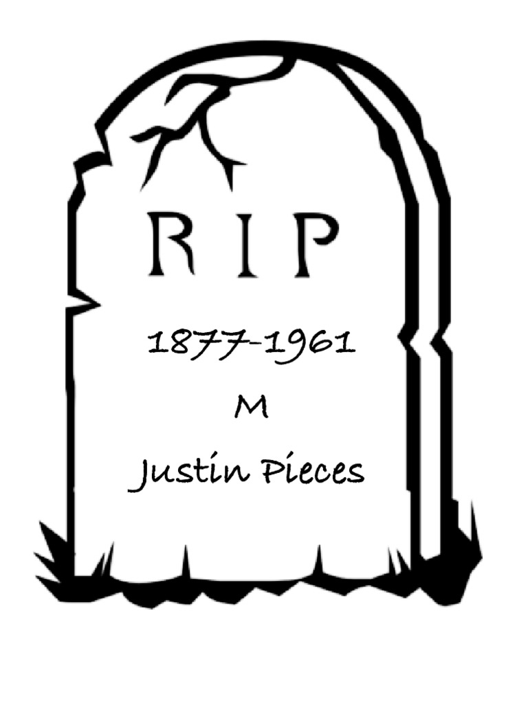 Cemetery Tombstones With Names-Dates | PDF