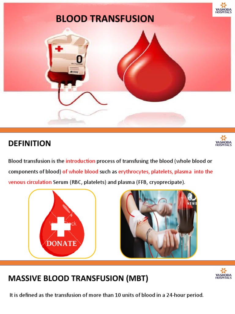 Blood Transfusion | PDF | Blood Transfusion | Blood Plasma