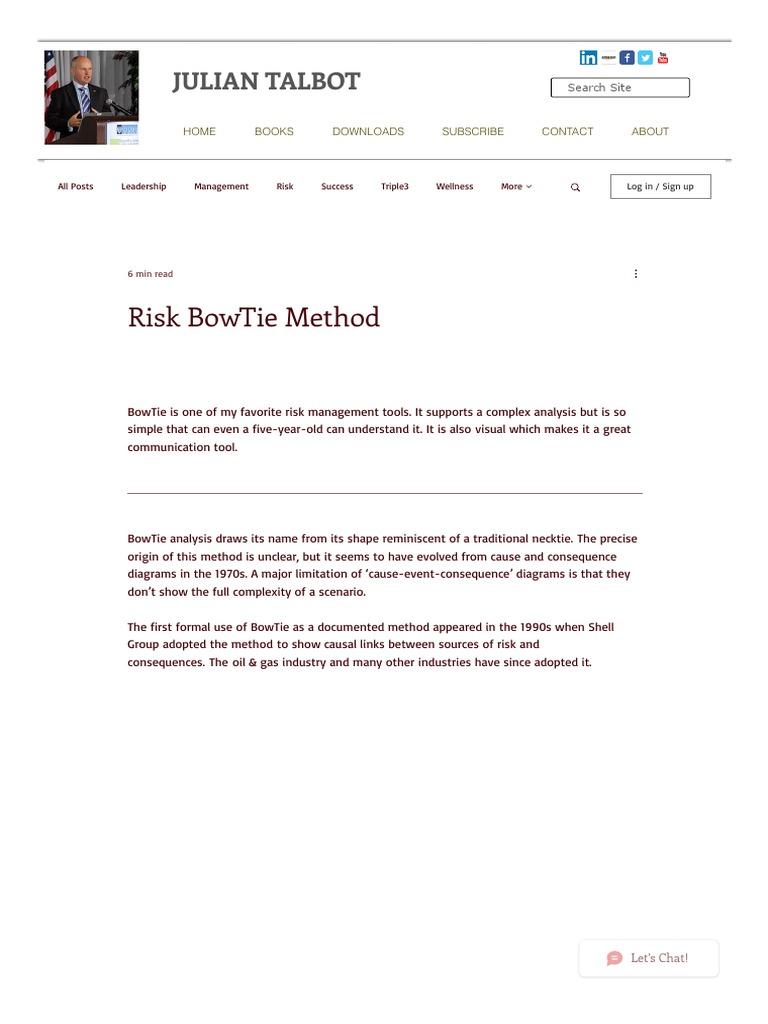 Risk Bow-Tie Method | Download Free PDF | Risk | Risk Management
