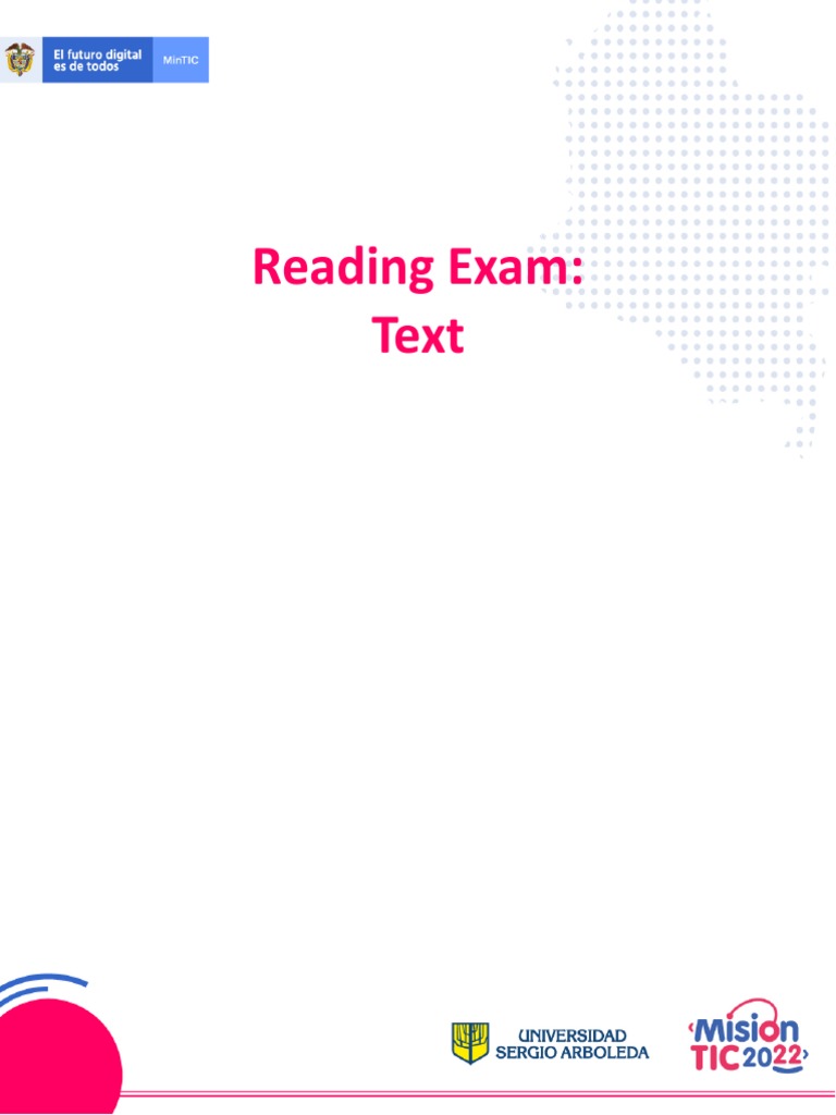 Text Exam Ciclo 3 | PDF | Computer Science | System Software