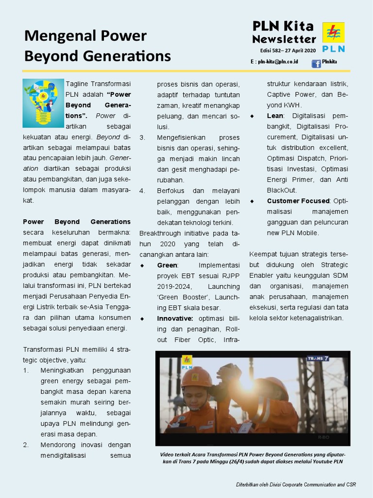 Transformasi PLN: Energi Masa Depan | PDF