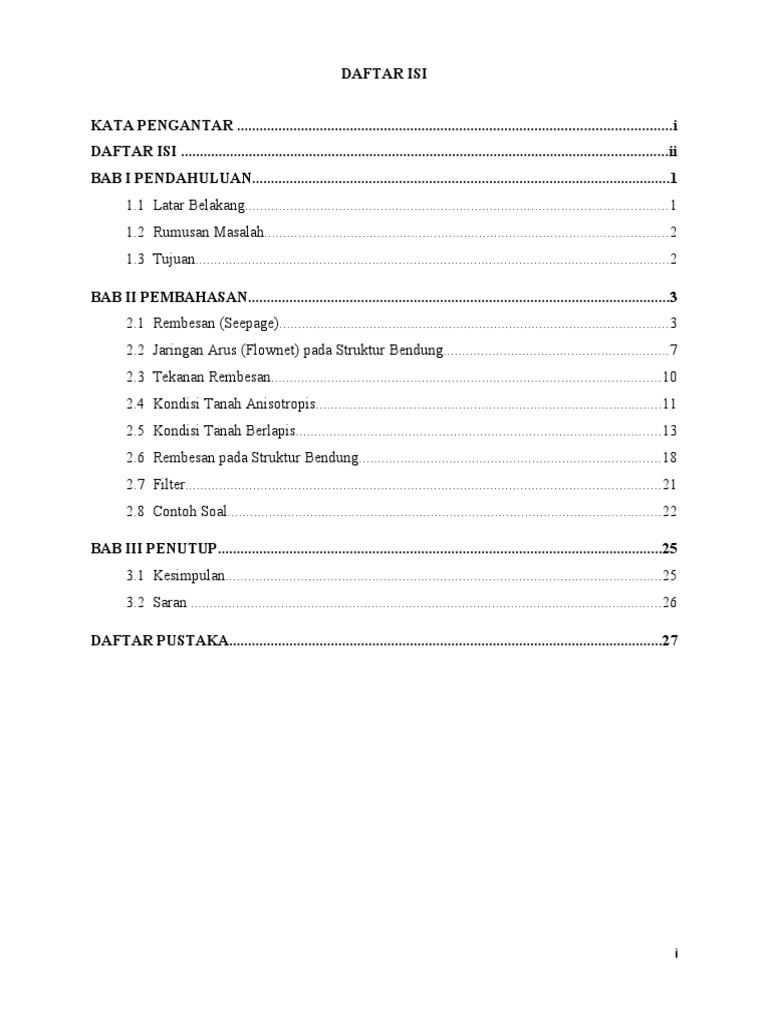 Makalah Rembesan | PDF