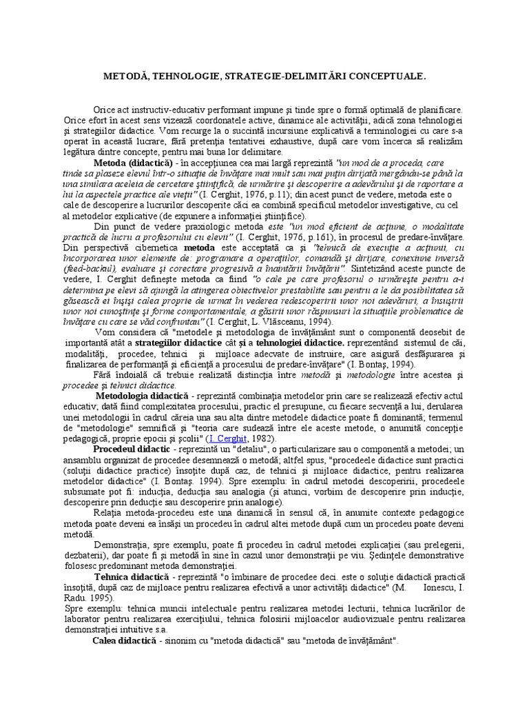 Metode de Predare | PDF