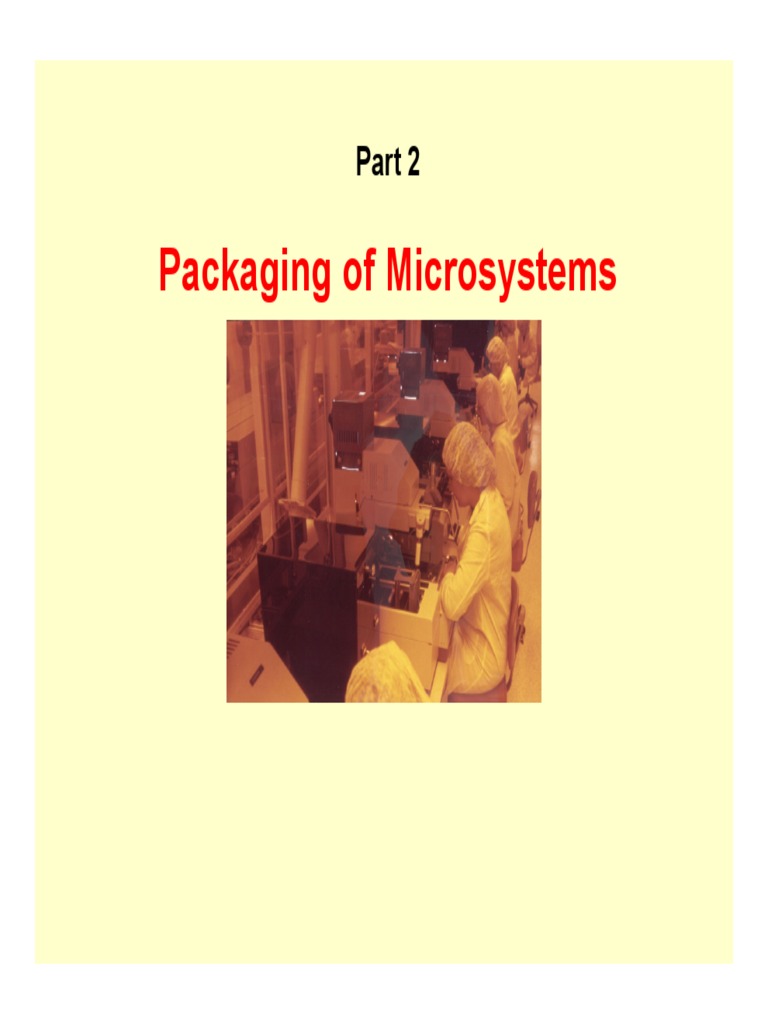 Microsystem Packaging | PDF | Microelectromechanical Systems | Printed ...