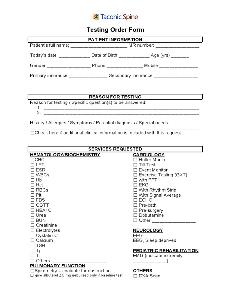Initial Assessment Form | PDF | Clinical Medicine | Physiology