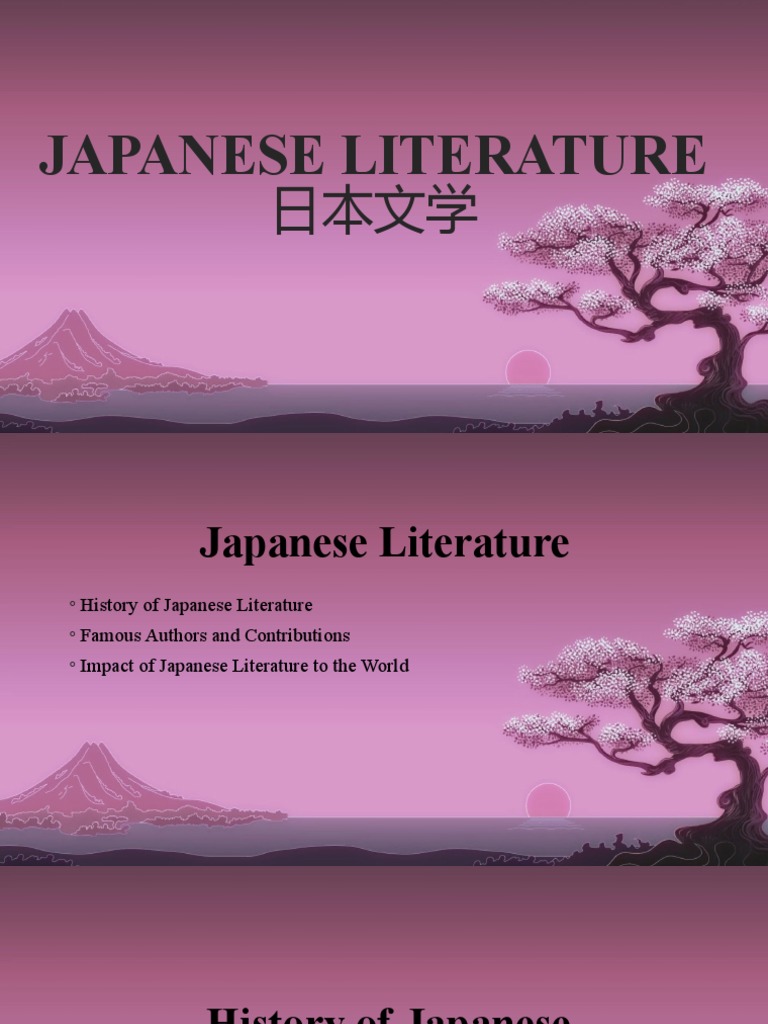 Overview of Japanese Literature | PDF | Japanese Literature | Japan