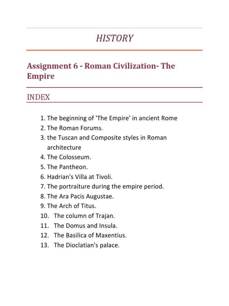 Roman Civilization - The Empire | PDF | Architectural Design | Architecture