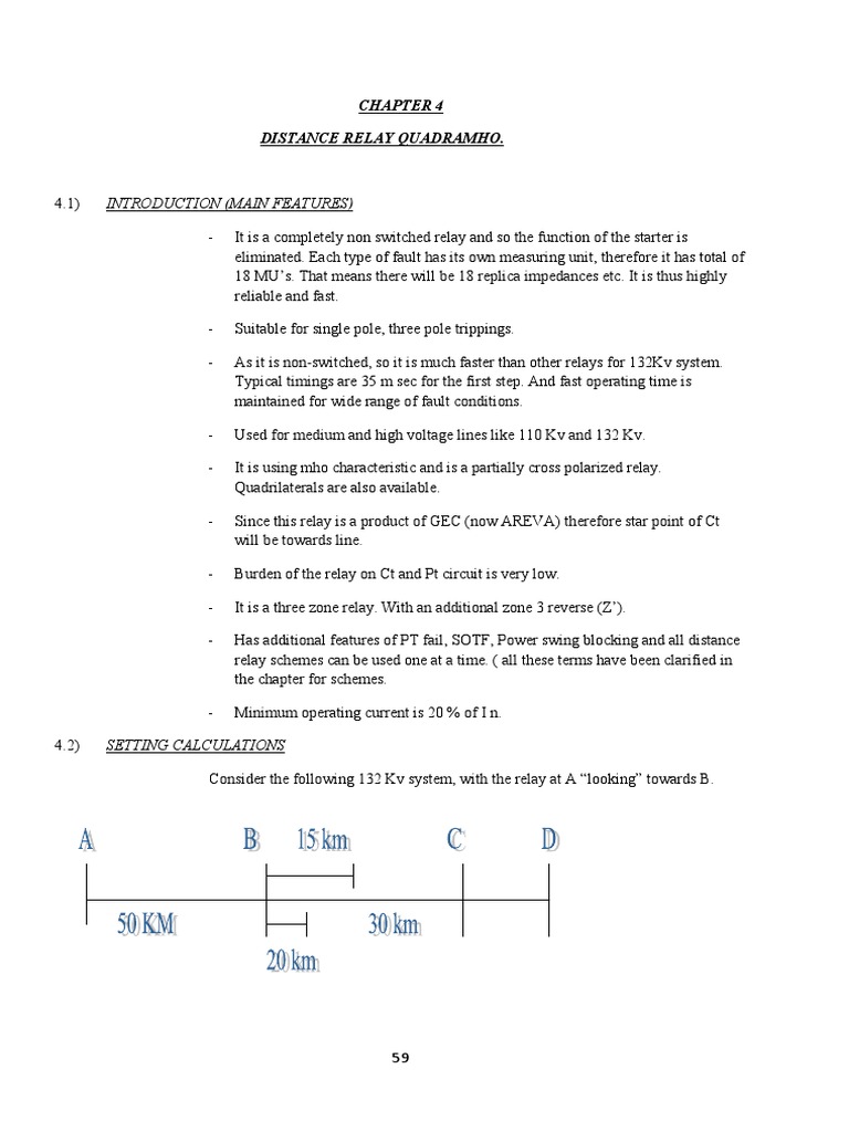 Introduction (Main Features) : Distance Relay Quadramho | PDF | Relay ...