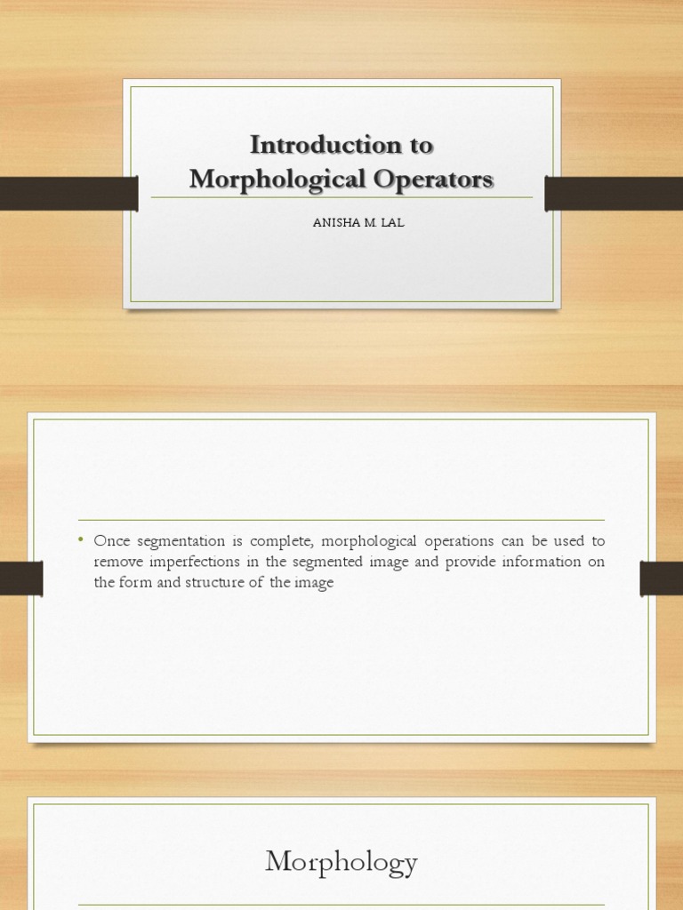 (4.a) Morphological Operations | PDF | Computer Vision | Algorithms