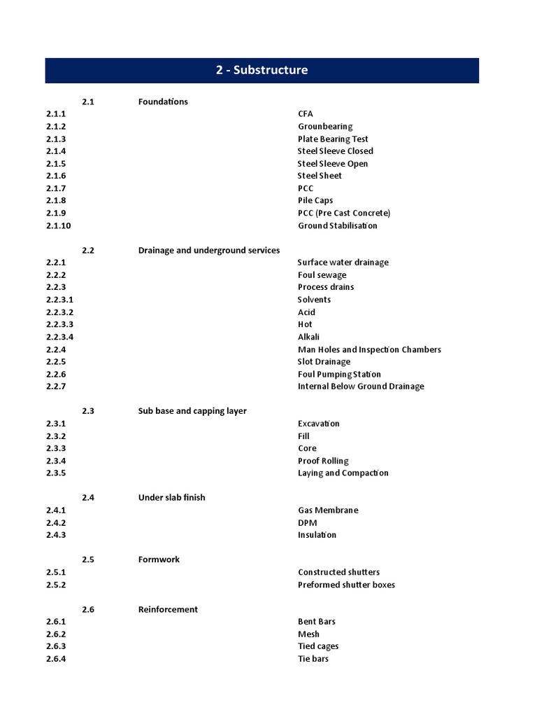 Substructure | PDF | Civil Engineering | Architectural Elements