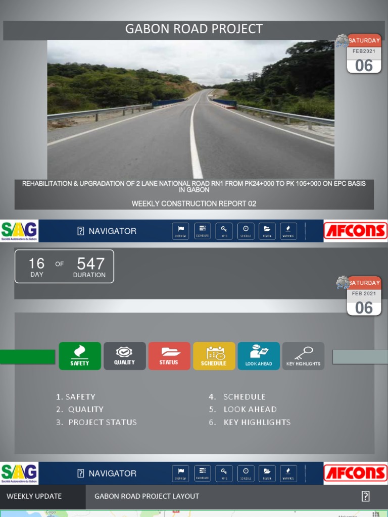 Weekly Construction Report 02 - Rehabilitation & Upgradation of 2 Lane ...