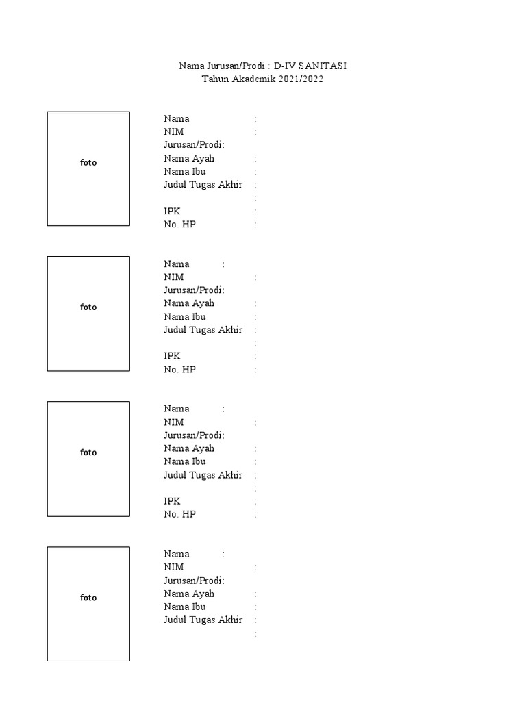 Format Buku Alumni | PDF