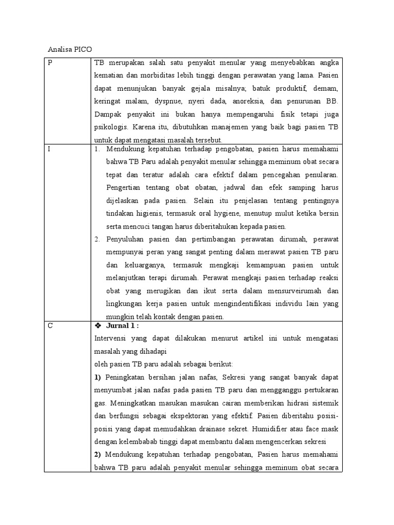 Analisa Pico Kel II-1 | PDF