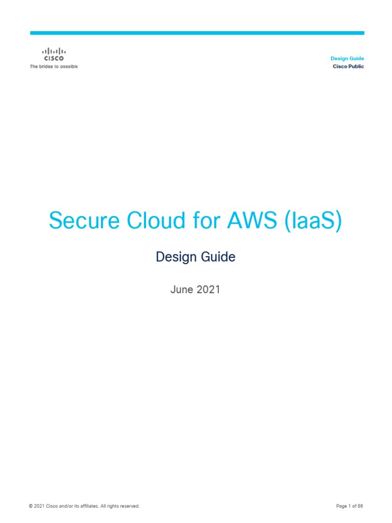 Scloud Aws Design Guide | PDF | Cloud Computing | Denial Of Service Attack