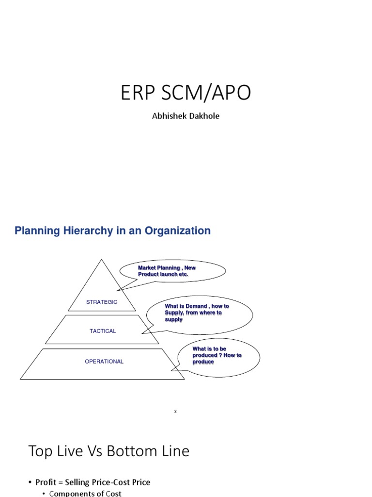 ERP SCM - For OLT | PDF | Forecasting | Supply Chain