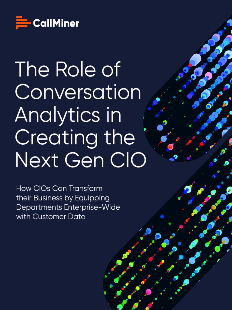 The Role of Conversation Analytics in Creating The Next Gen CIO | PDF | Analytics | Customer ...