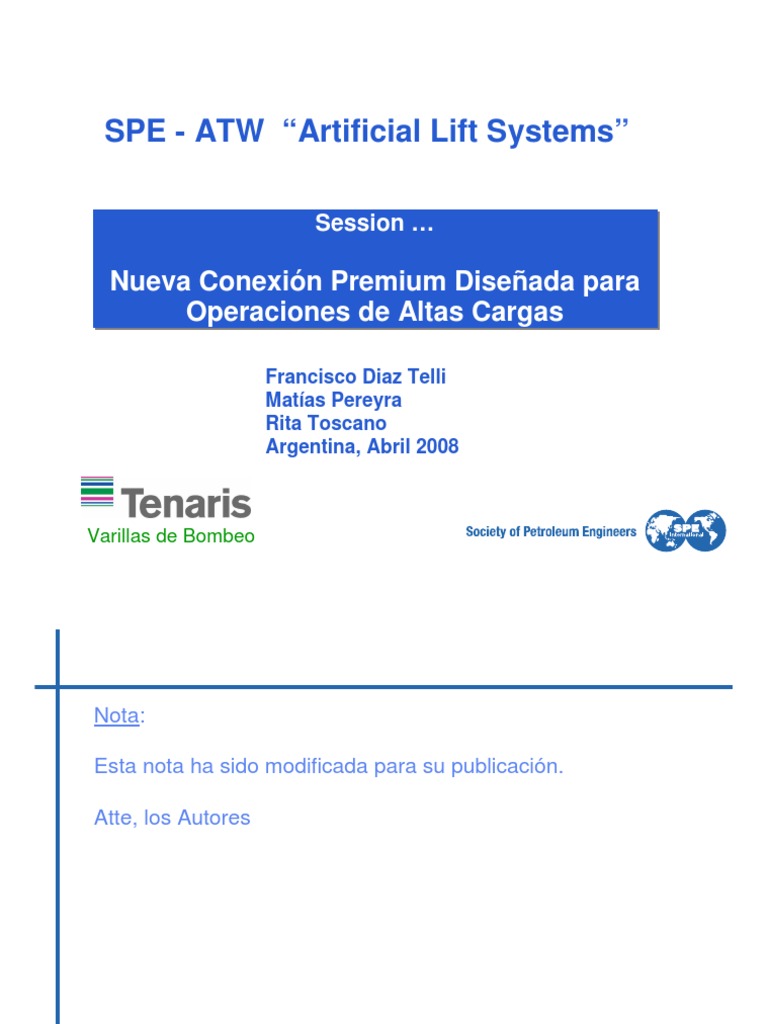 API 7 Roscas | PDF | Fatiga (material) | Mecánica de sólidos