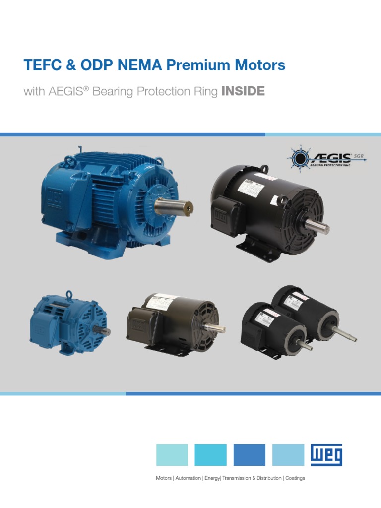 WEG Weg Tefc Odp Motors With Aegis Ring Inside Aegisinsidebrochure ...
