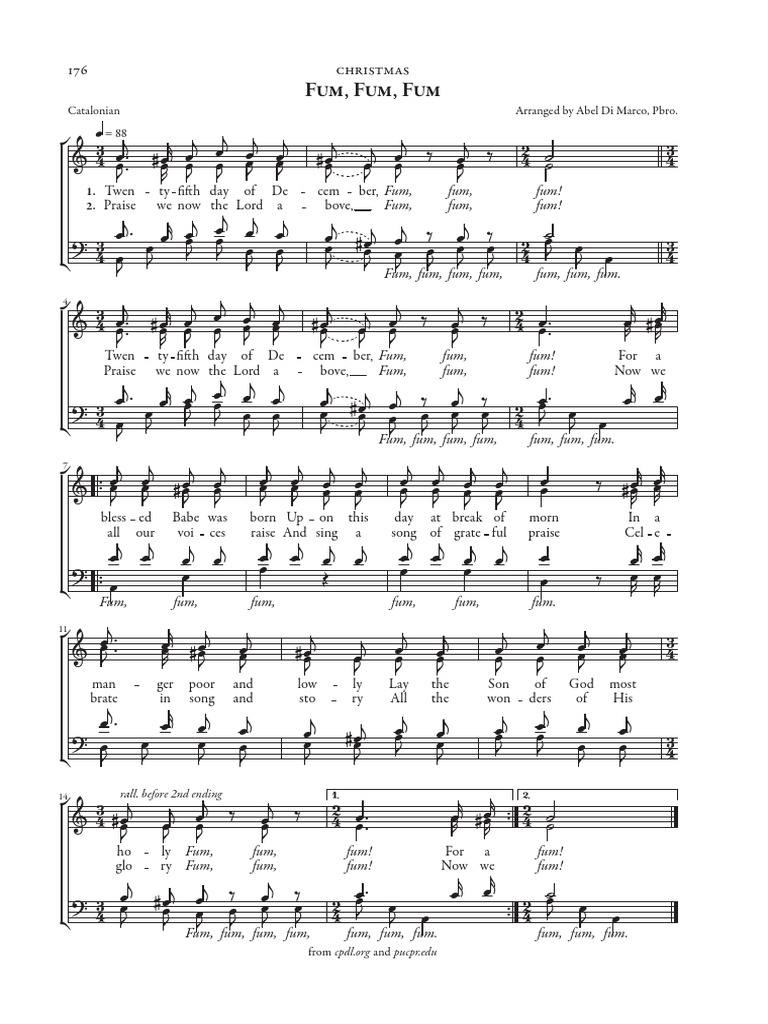 Fum Fum Fum Coro | PDF