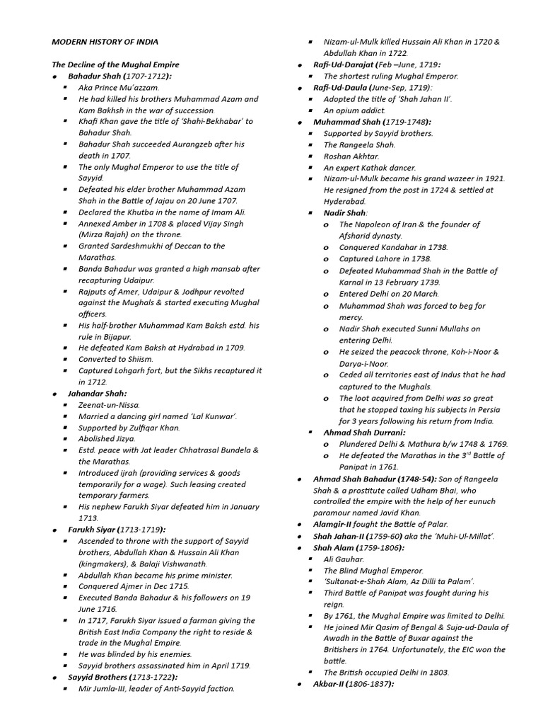 History of Modern India | PDF